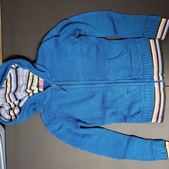 Mudd | Shirts & Tops | Mudd Blue Hooded Zipper Sweater | Poshmark